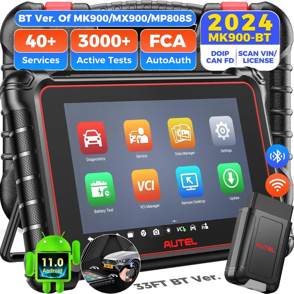 [UK/ EU Ship] Autel MaxiCOM MK900-BT Automotive Diagnostic Scanner Sup ...