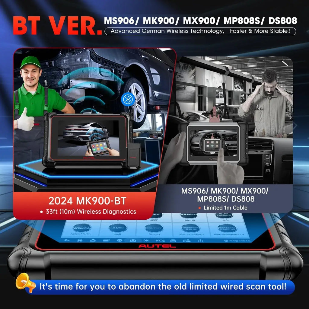 [New Arrivals] Autel MaxiCOM MK900-BT Automotive Diagnostic Scanner Su – Autel Online Store