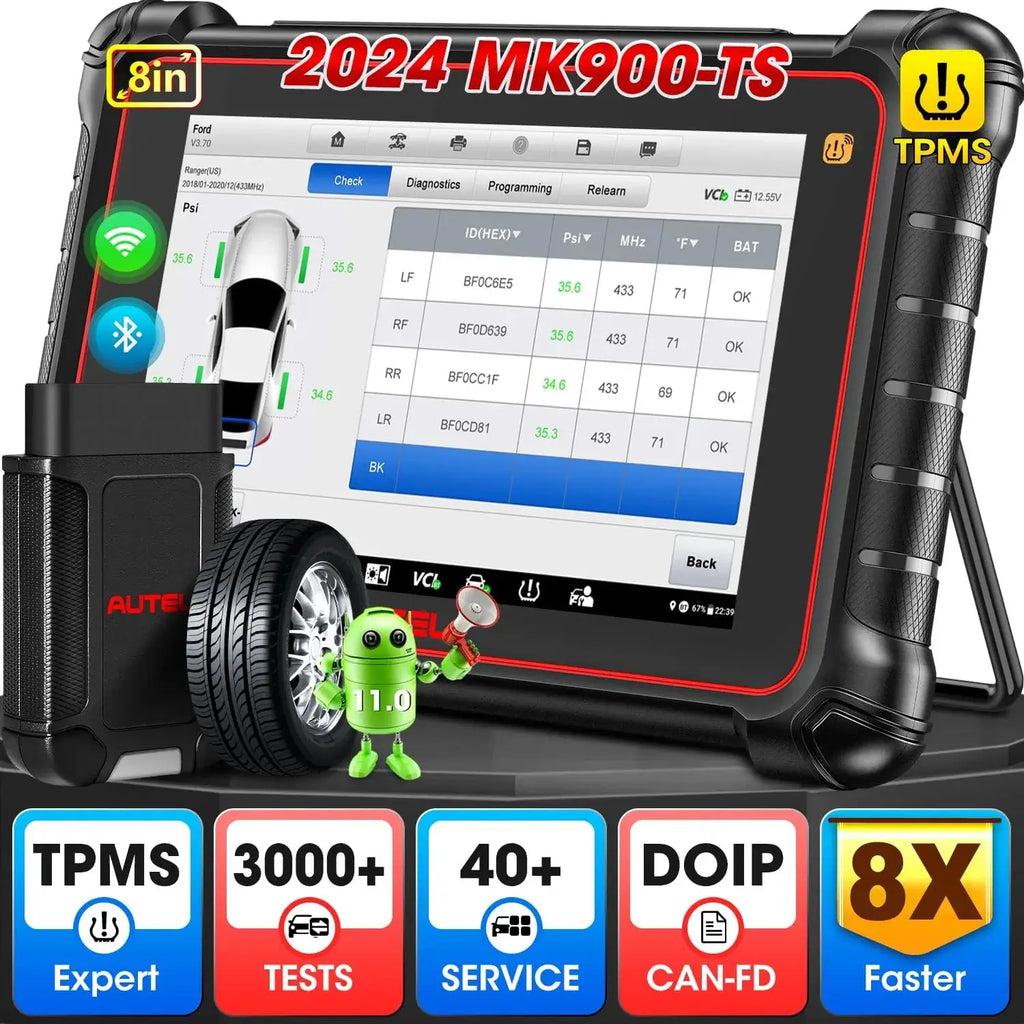 [UK/ EU Ship] Autel MaxiCOM MK900-TS Diagnostic TPMS Scanner, Bi-Direc ...